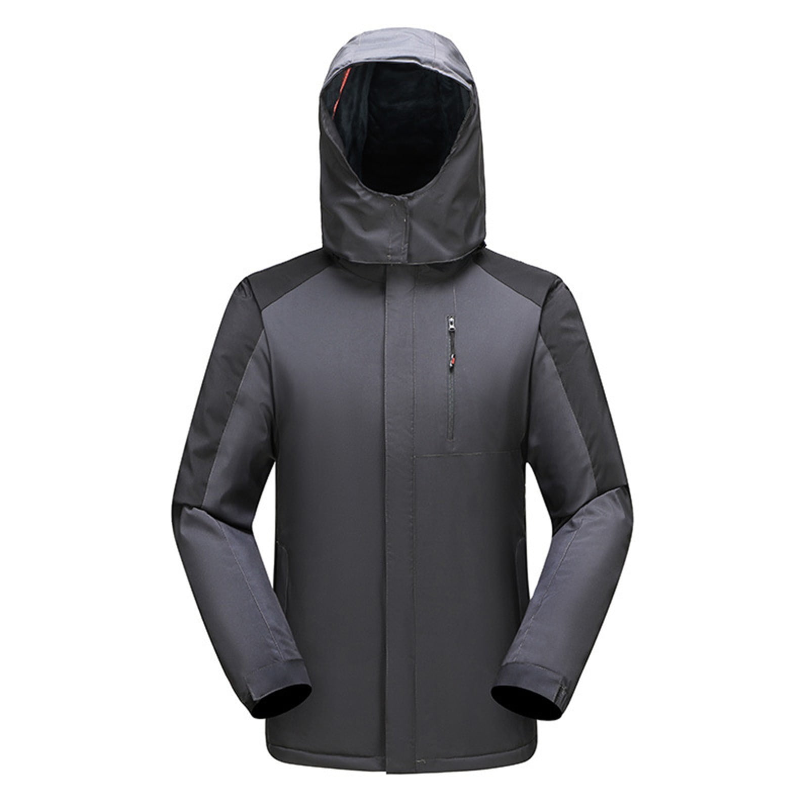Lovskoo 2024 Women and Men's Hooded Rain Jacket Waterproof 3 In 1 Ski ...