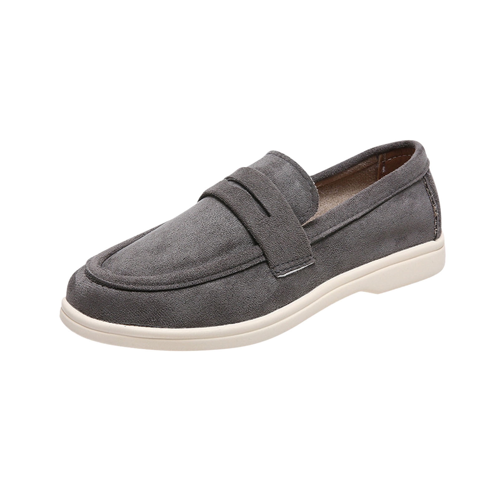 Lovskoo 2024 Women's Loafer Flat Closed Toe Casual Single Shoes Suede ...