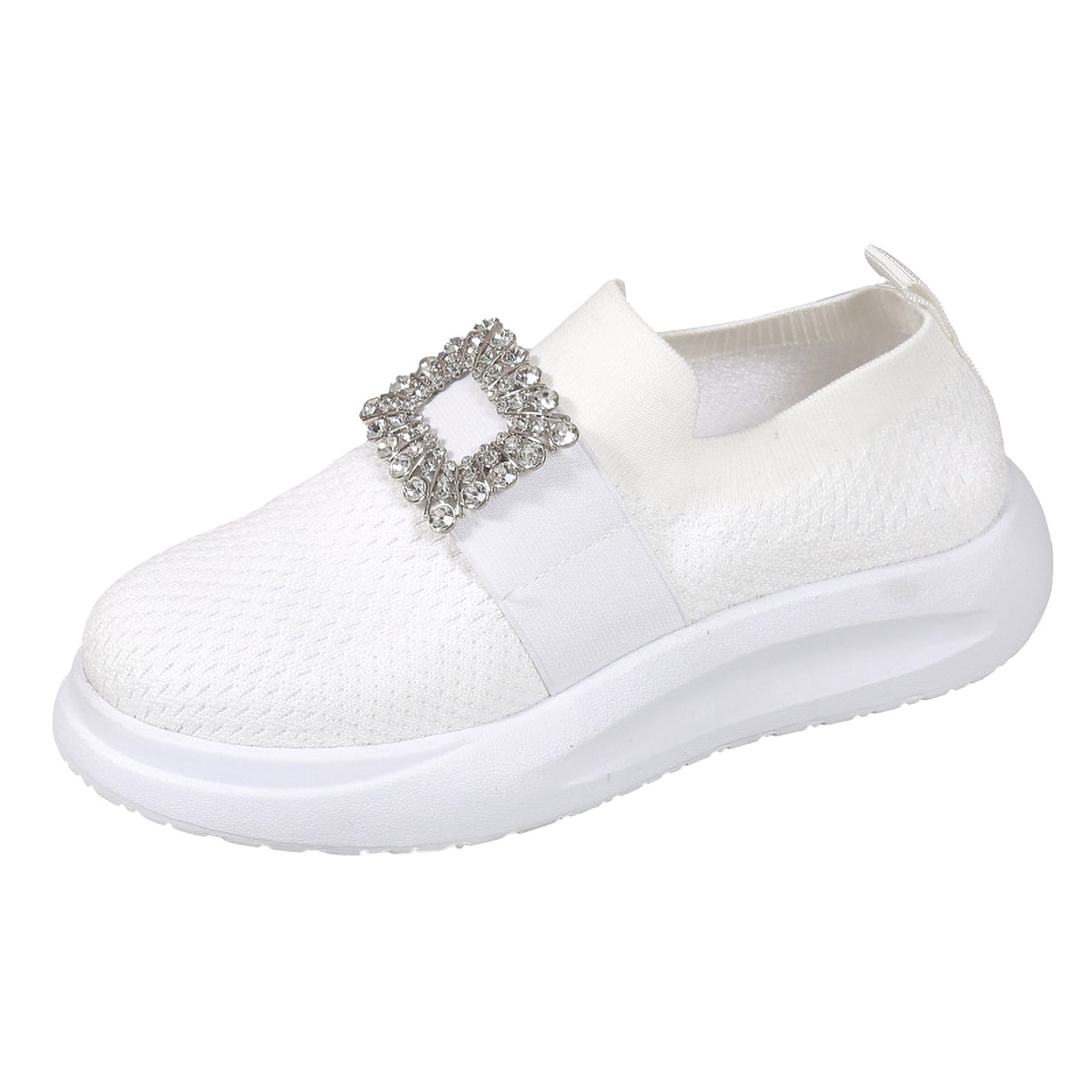 Lovskoo 2024 Women's Slip On Lightweight Mesh Walking Shoes Hollow ...