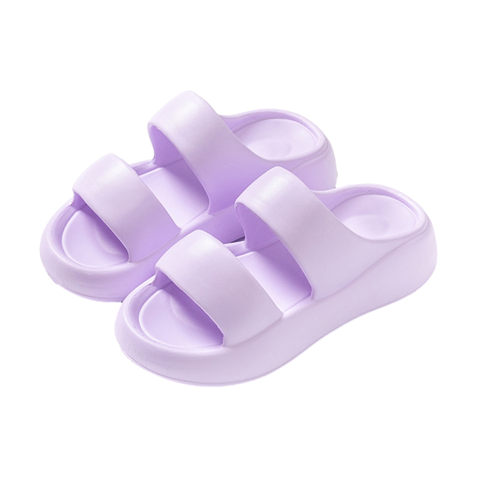Lovskoo 2024 Women's Slippers Summer Open Toe Thick Bottom Heightened ...