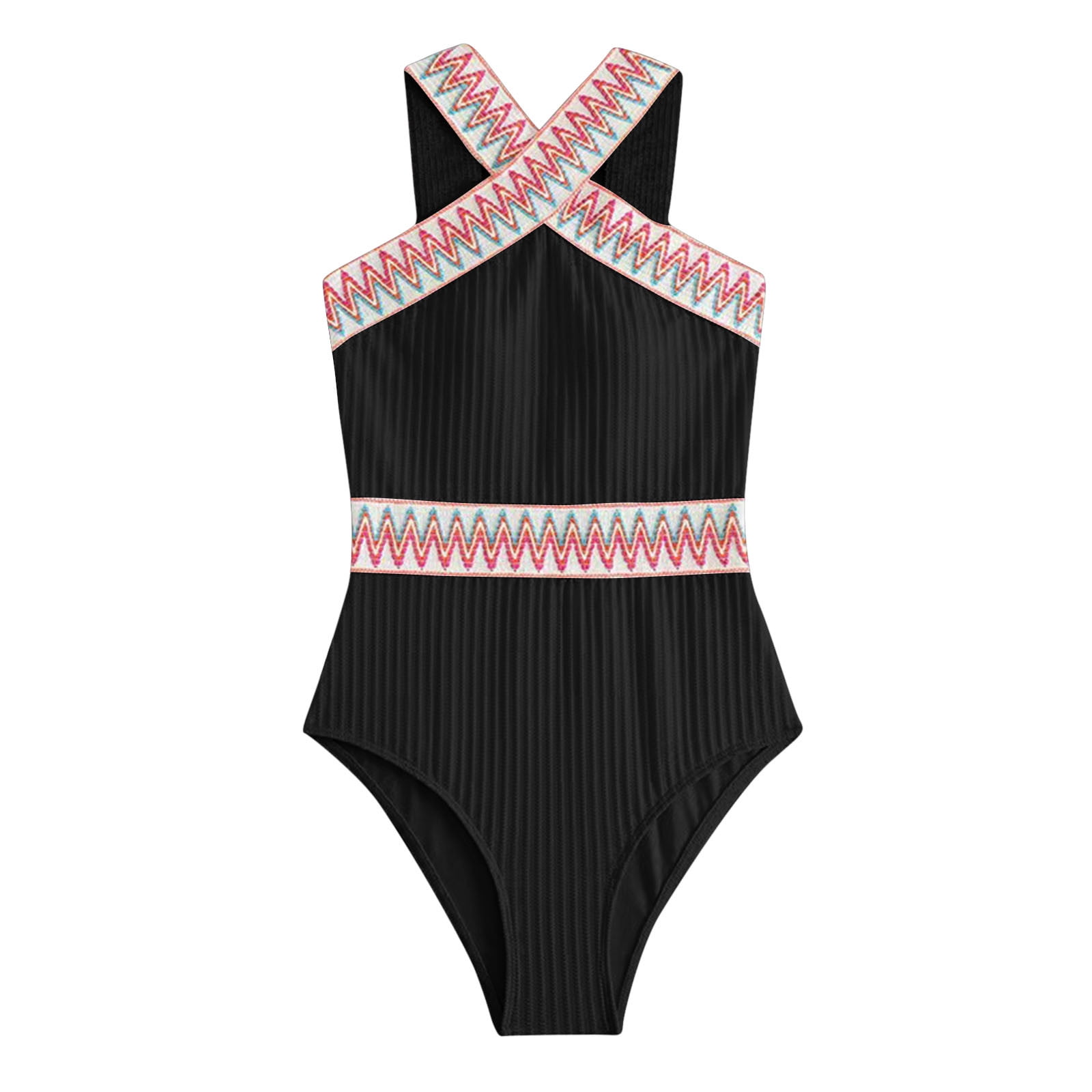 Lovskoo 2024 Women's Swimwear & Clothing Criss Coss Neck One Piece Swim ...