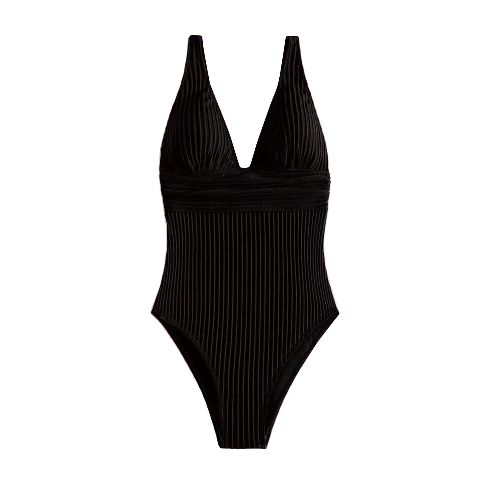Lovskoo 2024 Women's Swimwear & Clothing Textured Fabric Ruffle Twist ...