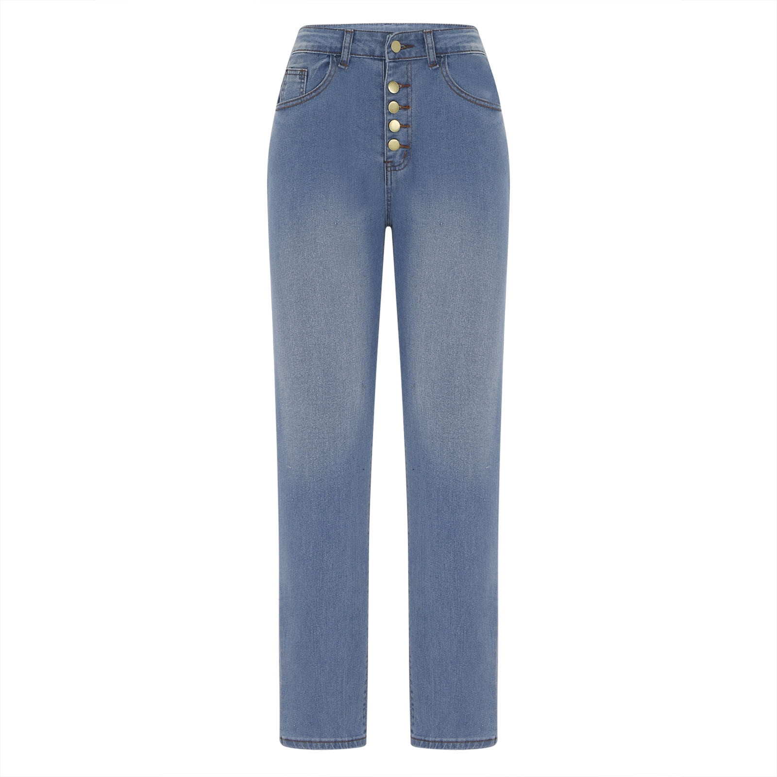 Lovskoo 2024 Women's Wide Leg Jeans Trendy High Waisted Button Front ...