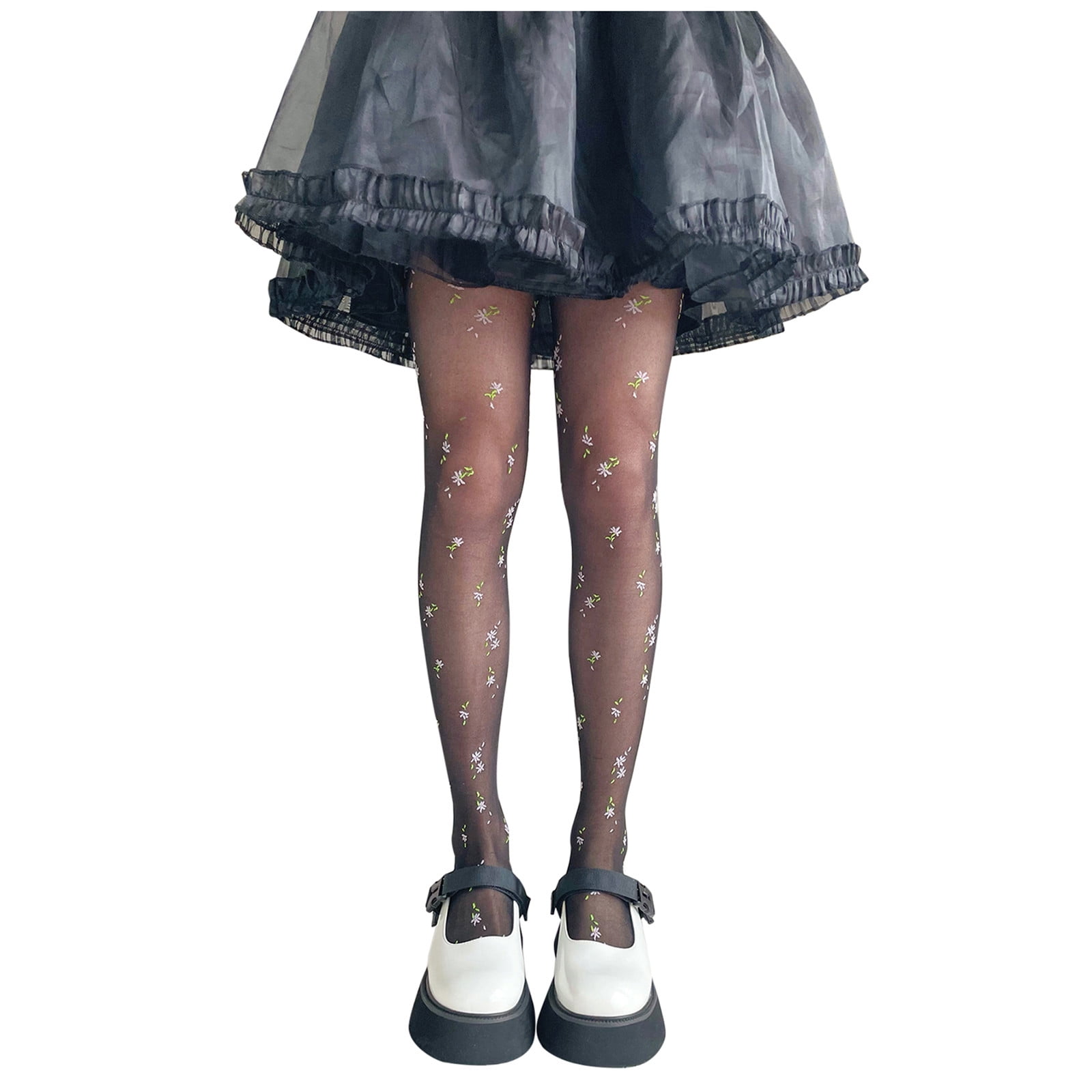 Lovskoo 2024 Womens High Waist Tights Stockings Trouser Socks Cross ...