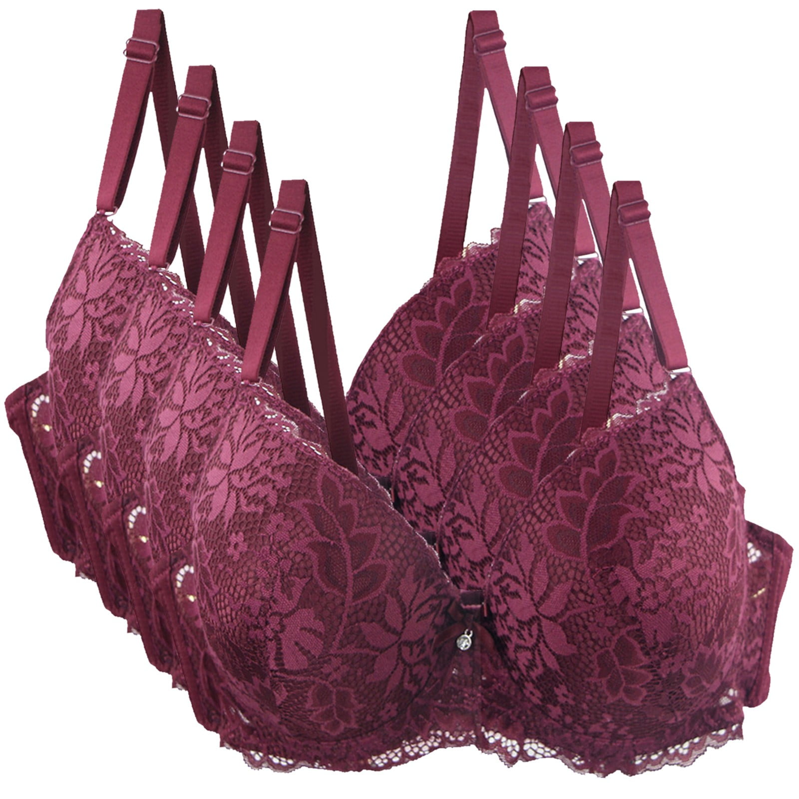 Lovskoo Bra For Women Seamless Lace Sports Comfortable Breathable ...