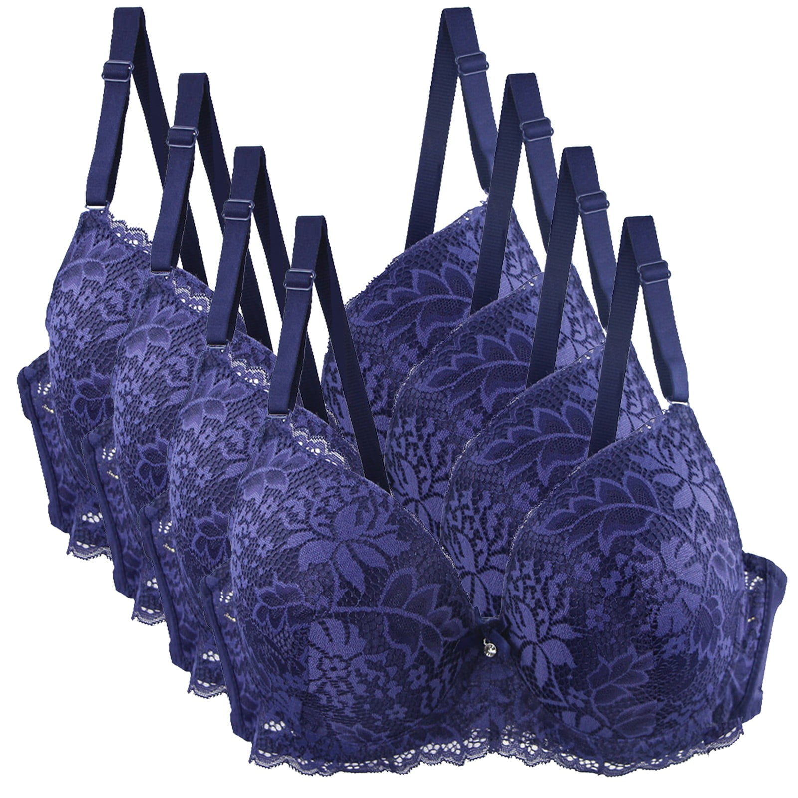 Lovskoo Bra For Women Seamless Lace Sports Comfortable Breathable ...