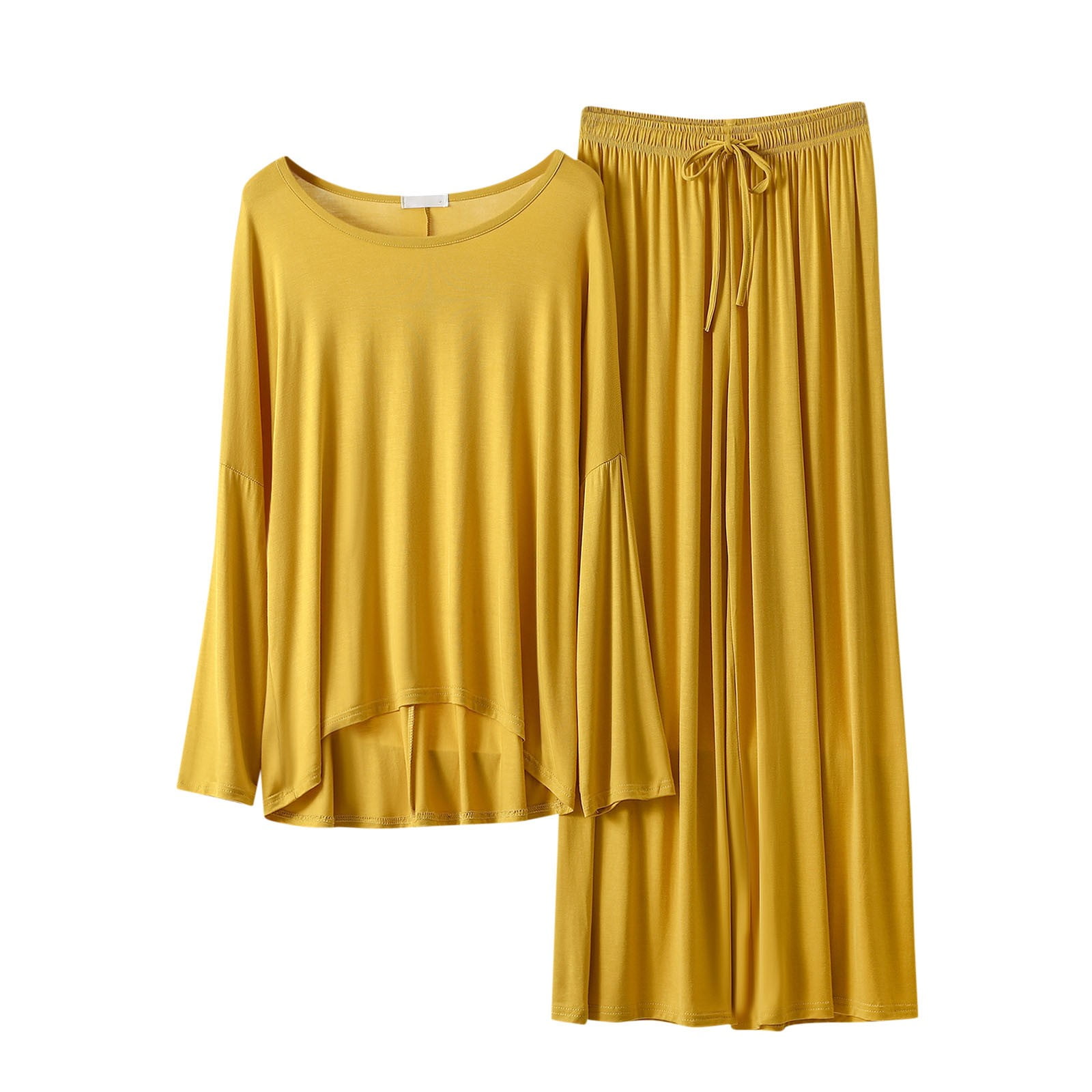 Lovskoo 2024 Womens Silk Satin Pajamas Set Button Down 2 Piece Pajamas ...