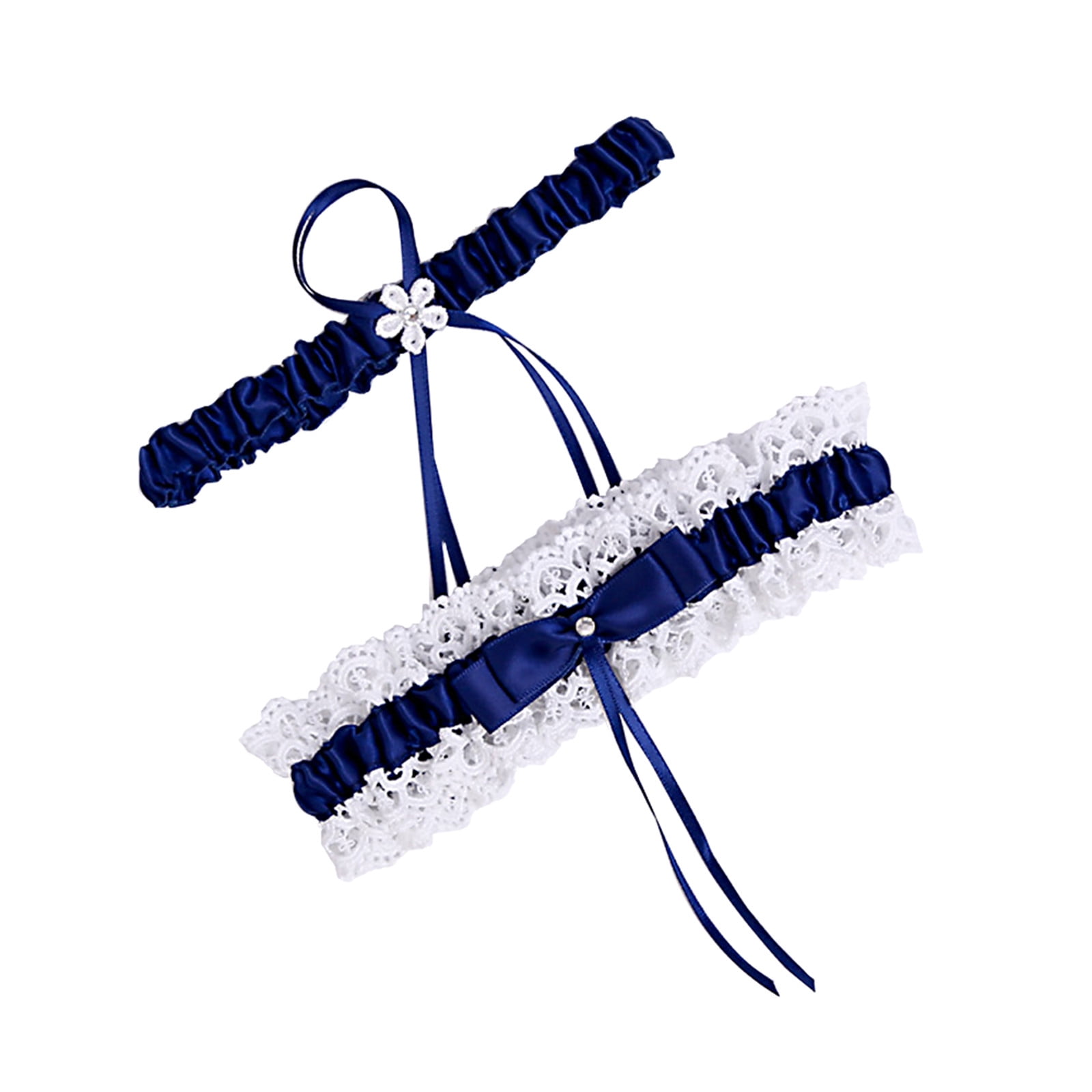 Lovskoo 2024 Womens Wedding Bridal Garter Stretch Lace Floral Leg Ring ...