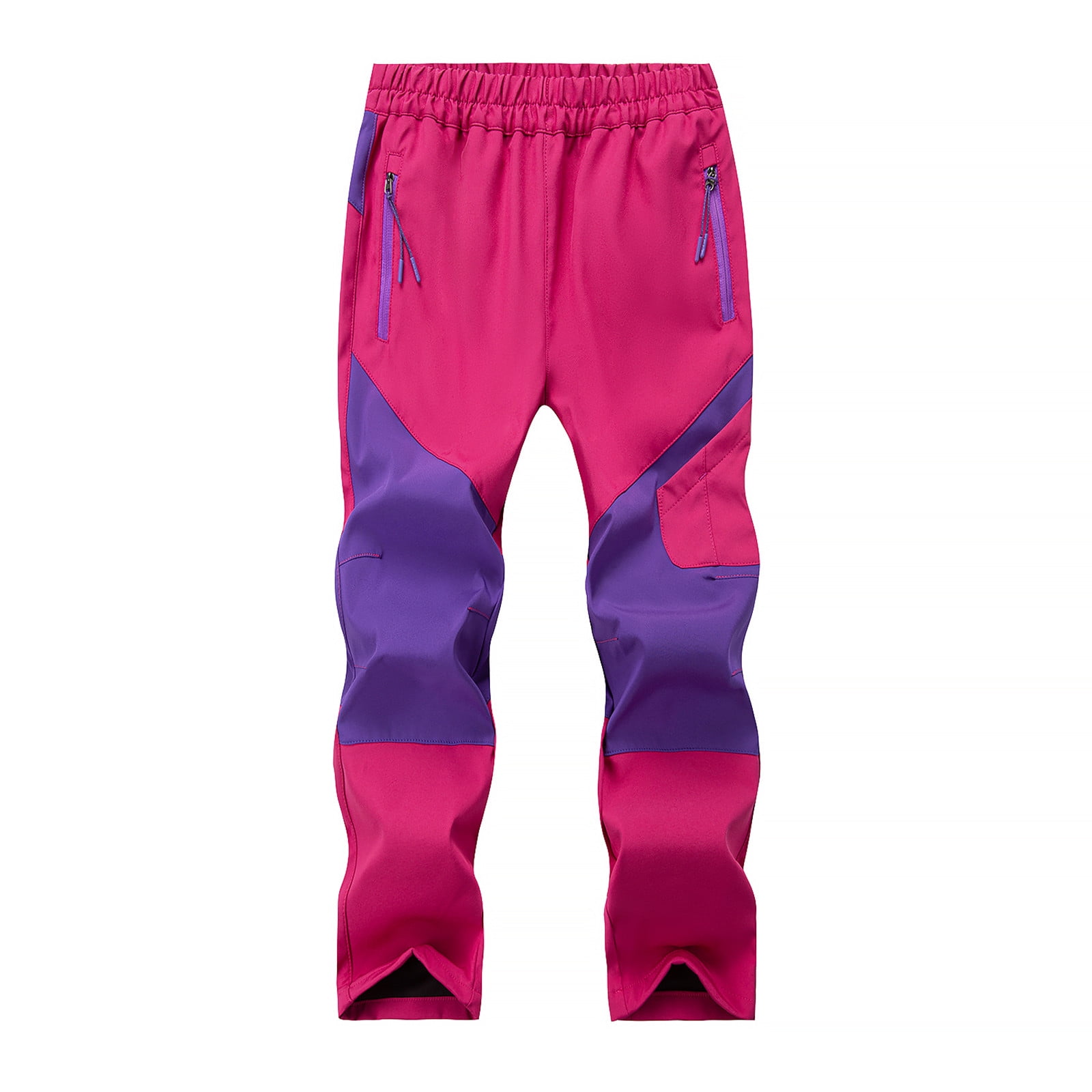 Lovskoo 5-16Y Kids Boys Girls Snow Pants Fleece Lined Plush Solid Color ...