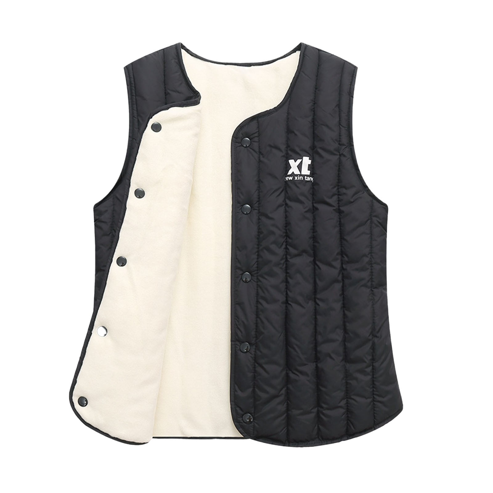 Lovskoo 8-12Y Boys Girls Puffer Vest Jacket Fleece Lined Winter Warm ...