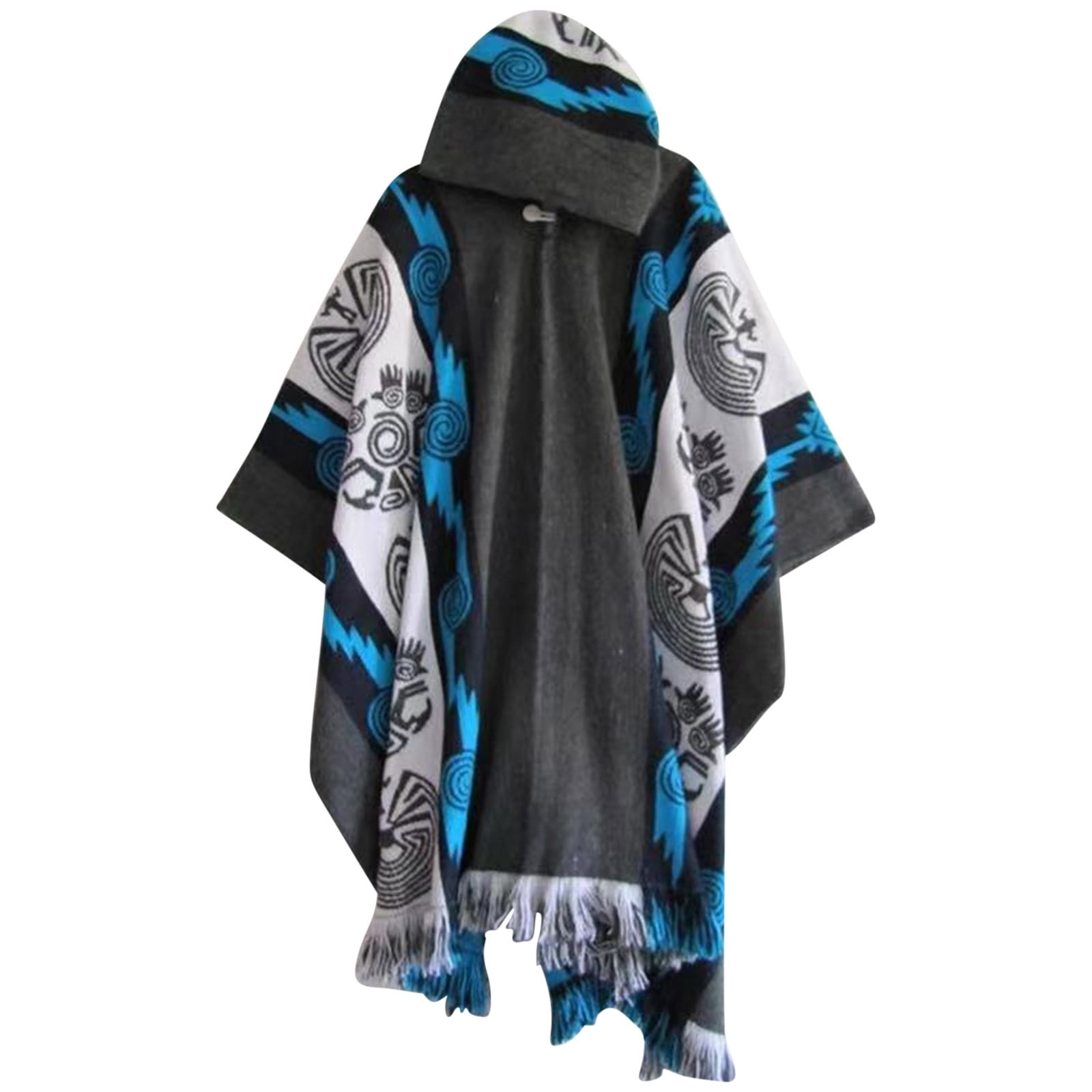 Lovskoo Cardigan Sweaters for Men Capelet Cape Retro Medieval Ethnic ...