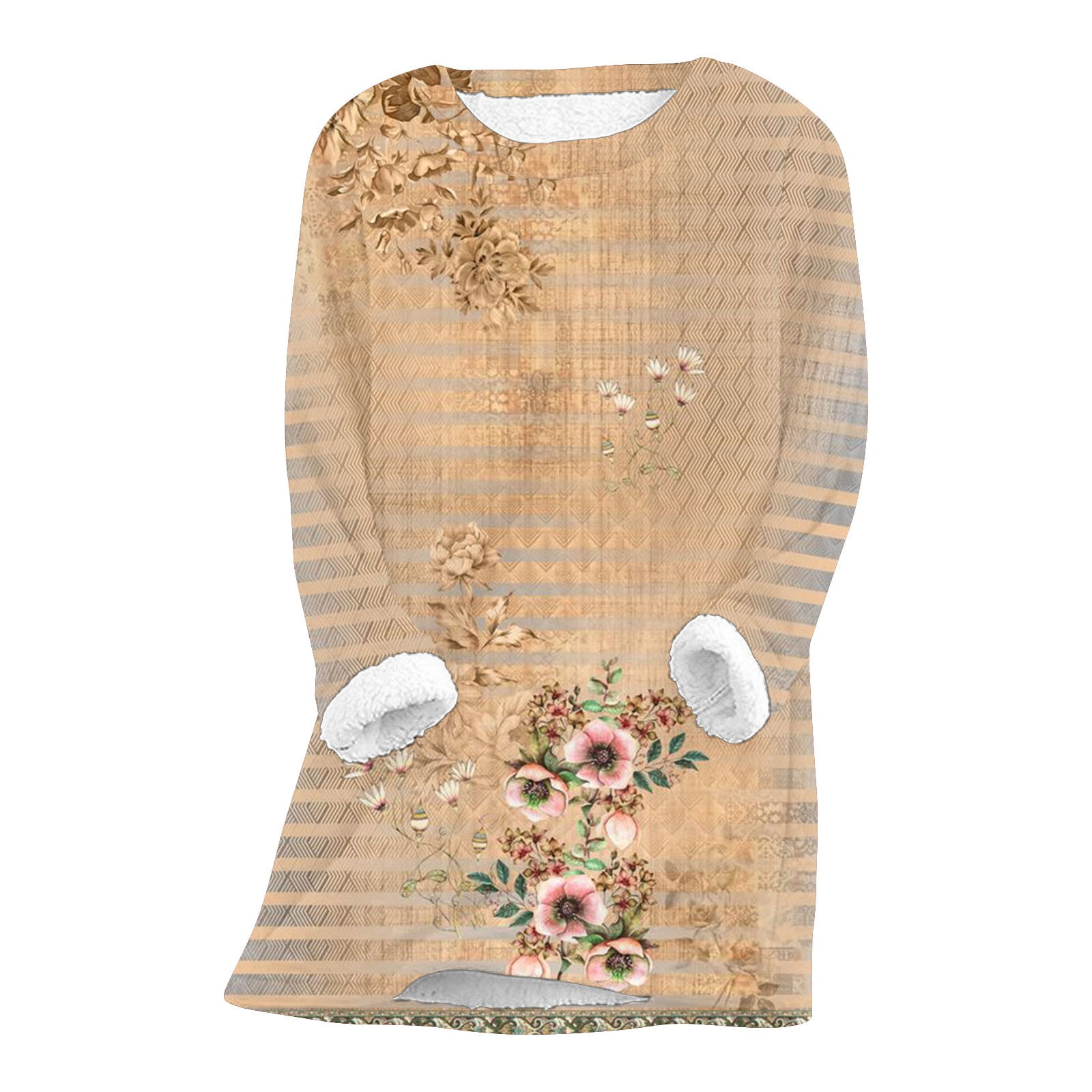 Lovskoo Ethnic Thermal Underwear Long Johns for Women Winter Leisure ...