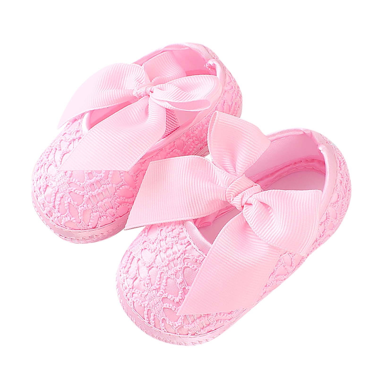 Zwiiyzr Girls Baby First Walking Shoes 0-15 Months Infant Dress Shoes Toddler Kids Non-Slip ...