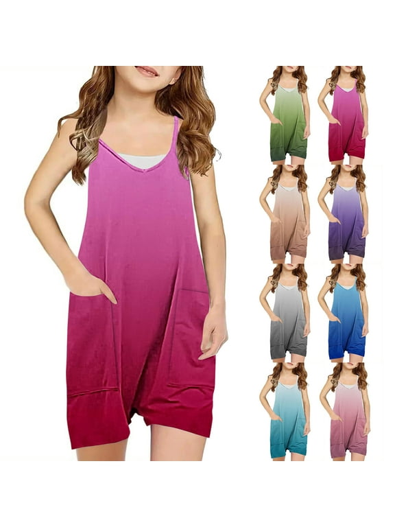 Wonder Nation Girls One Shoulder Romper, Sizes 4-18 & Plus - Walmart.com