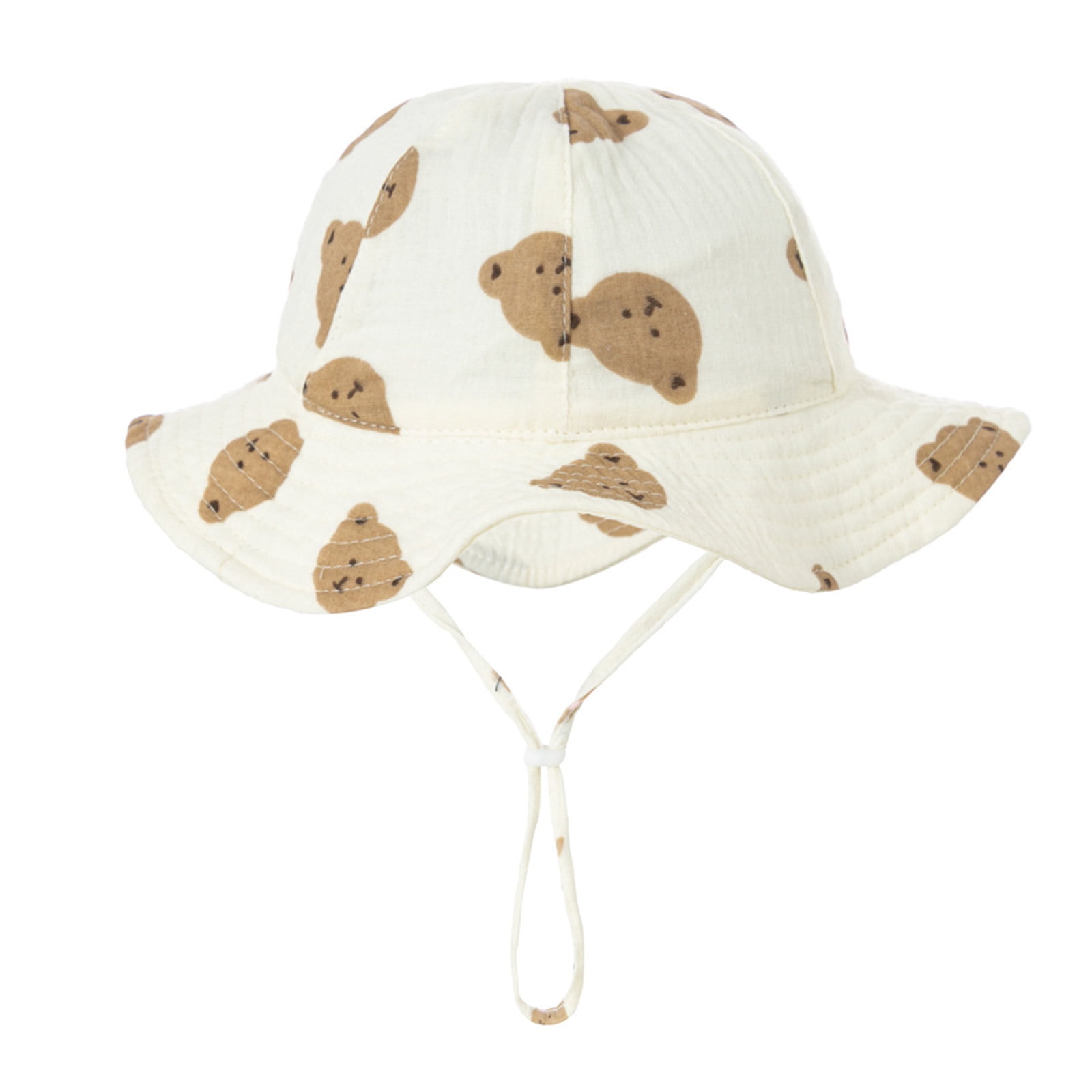 Zwiiyzr Infant Bucket Hat Wide Brim Baby Summer Sun Protection Floppy ...