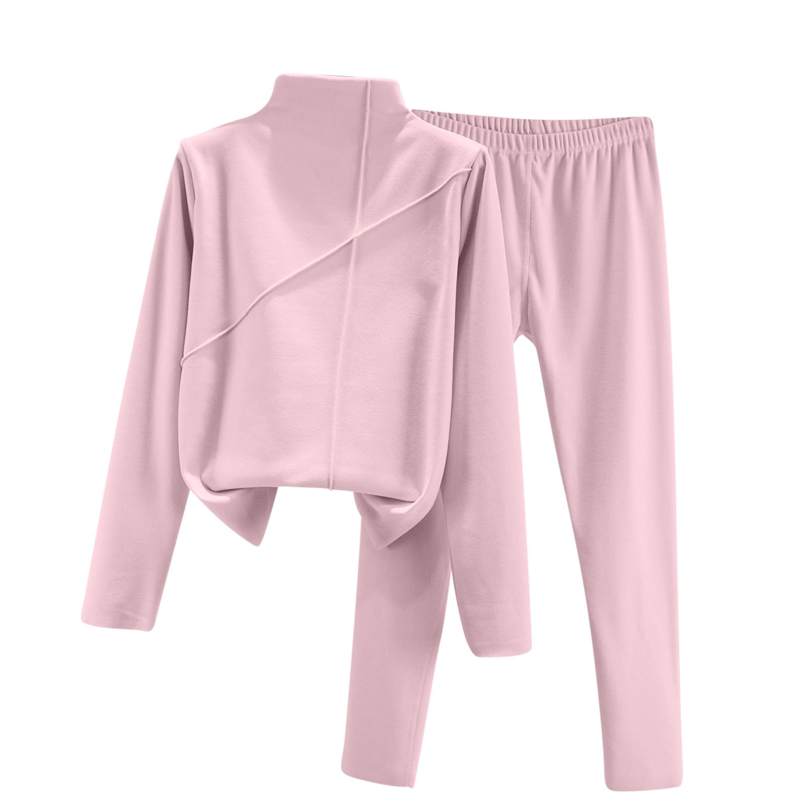 Lovskoo Long Johns Thermal Underwear for Women Fleece Lined Turtleneck ...