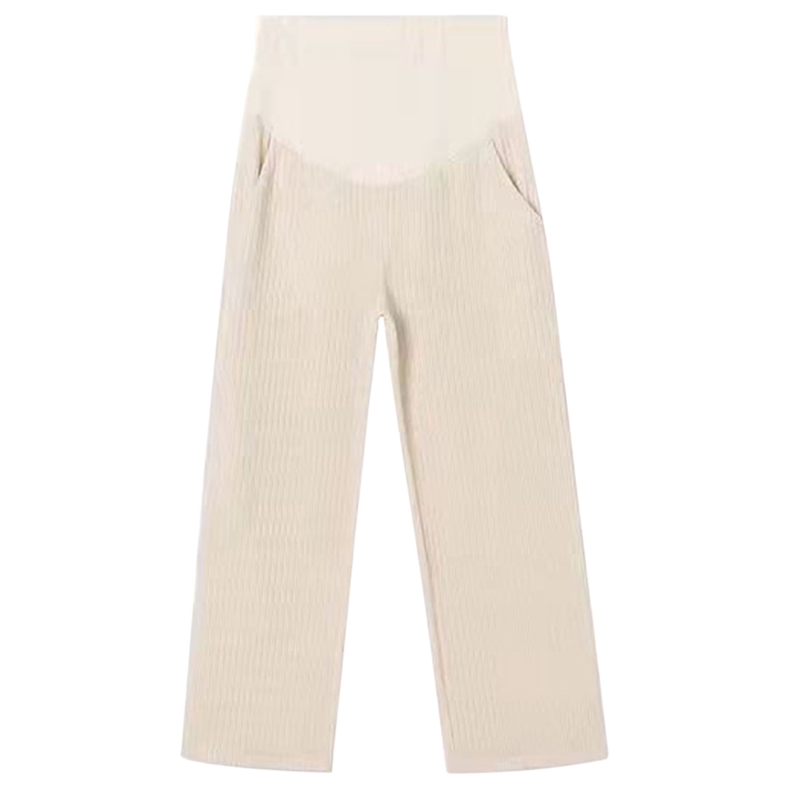Zwiiyzr 2025 Maternity Pants for Womens Winter Fleece Lined Leggings ...