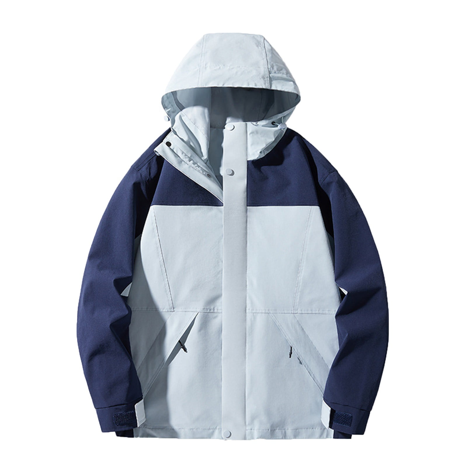 Lovskoo Men's and Women's Rain Jacket Hooded Technical Casual ...
