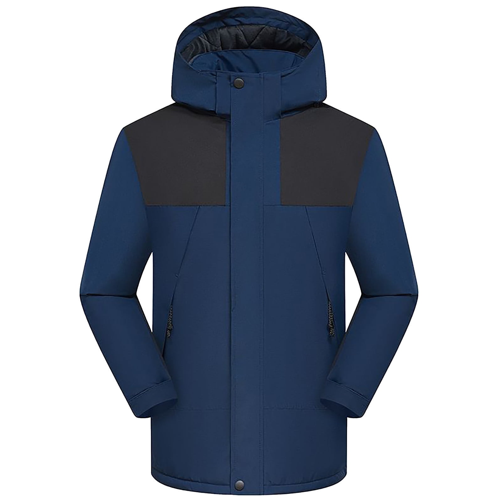 Lovskoo Men's and Women's Rain Jacket Technical Fleece Lined Casual ...