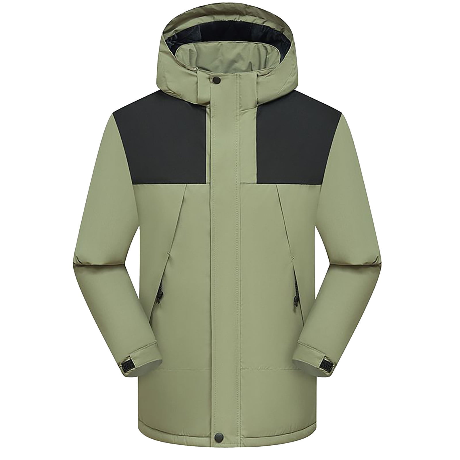 Lovskoo Men's and Women's Rain Jacket Technical Fleece Lined Casual ...