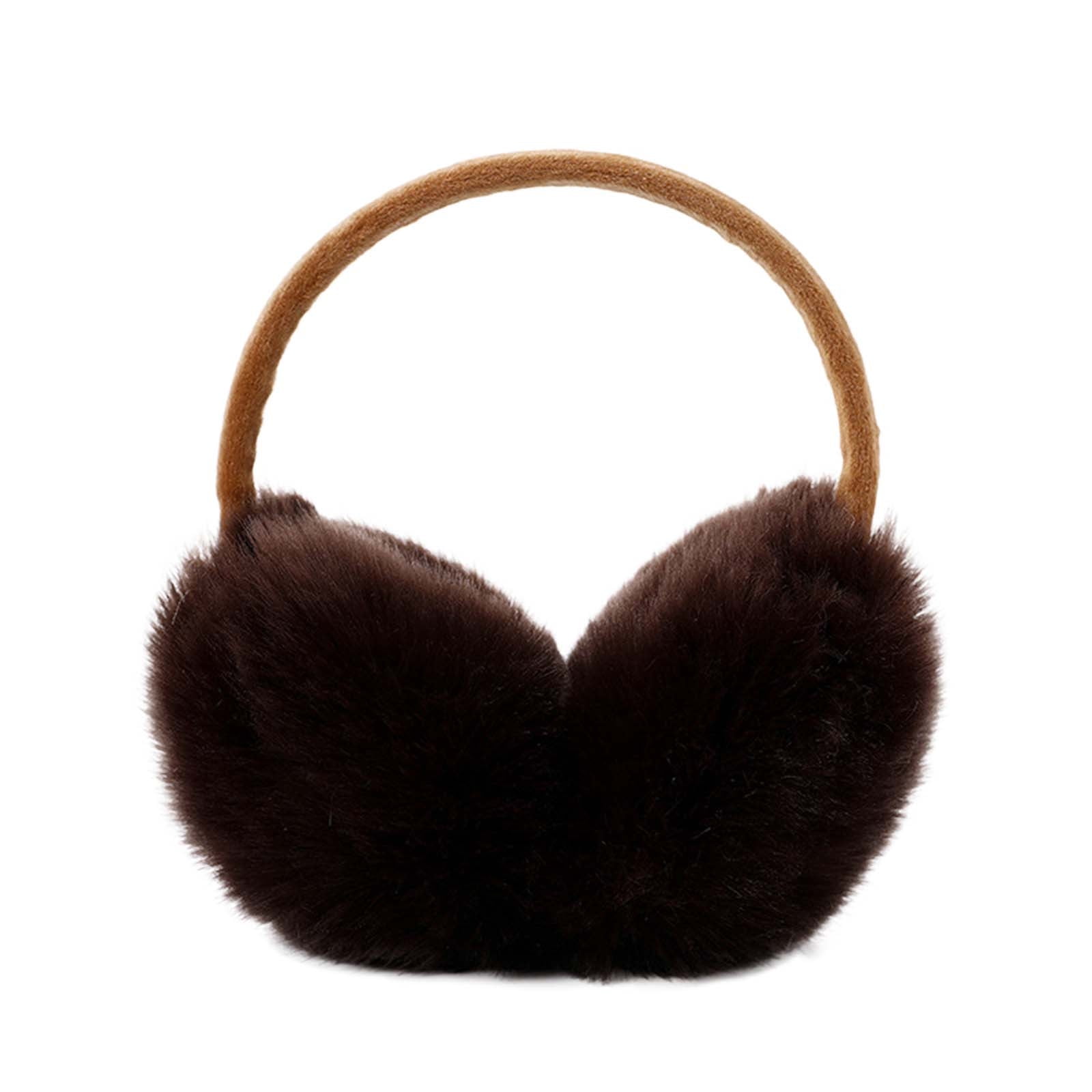 Lovskoo Woman's Winter Earmuffs Solid Color Cute Winter Ear Protection ...