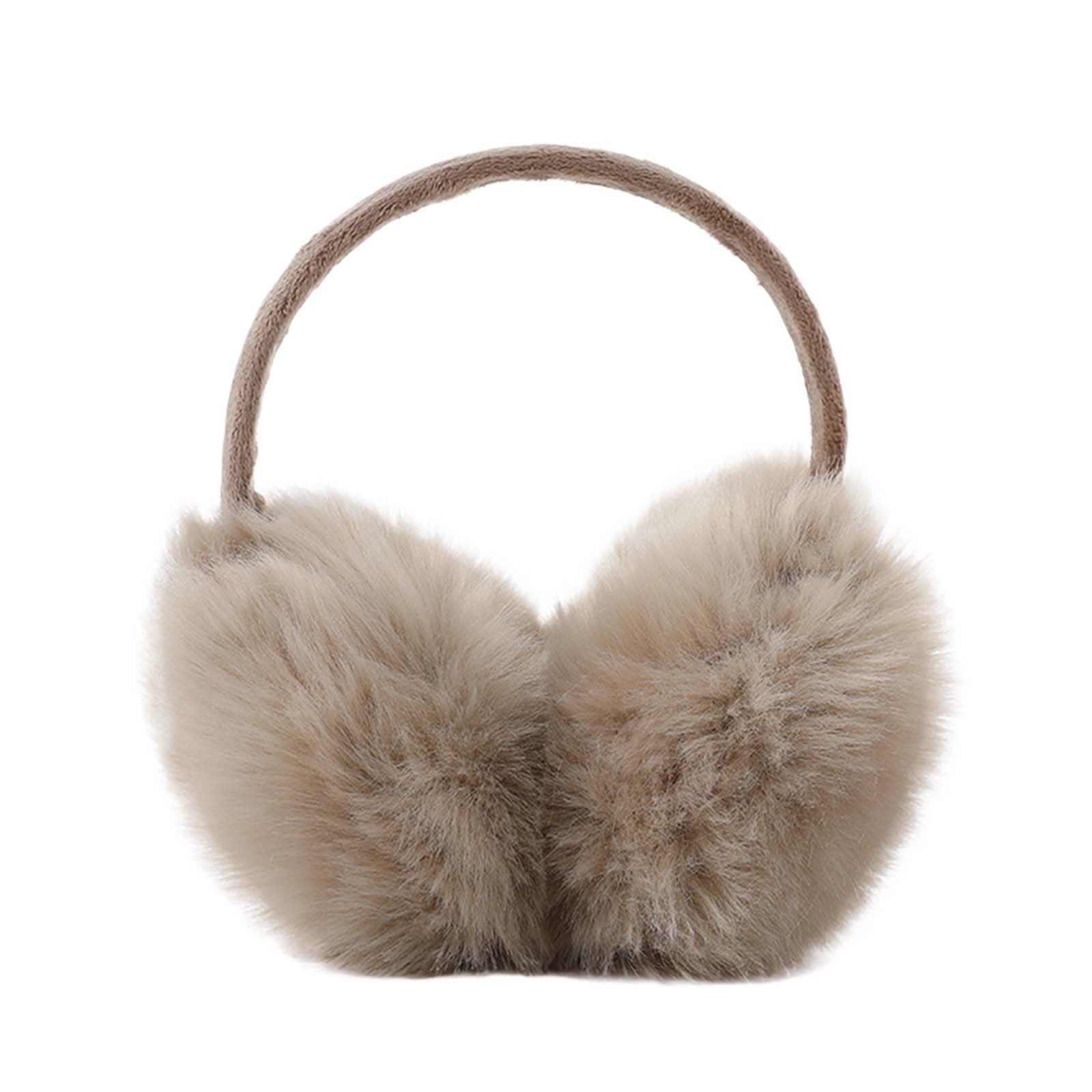 Lovskoo Woman's Winter Earmuffs Solid Color Cute Winter Ear Protection ...