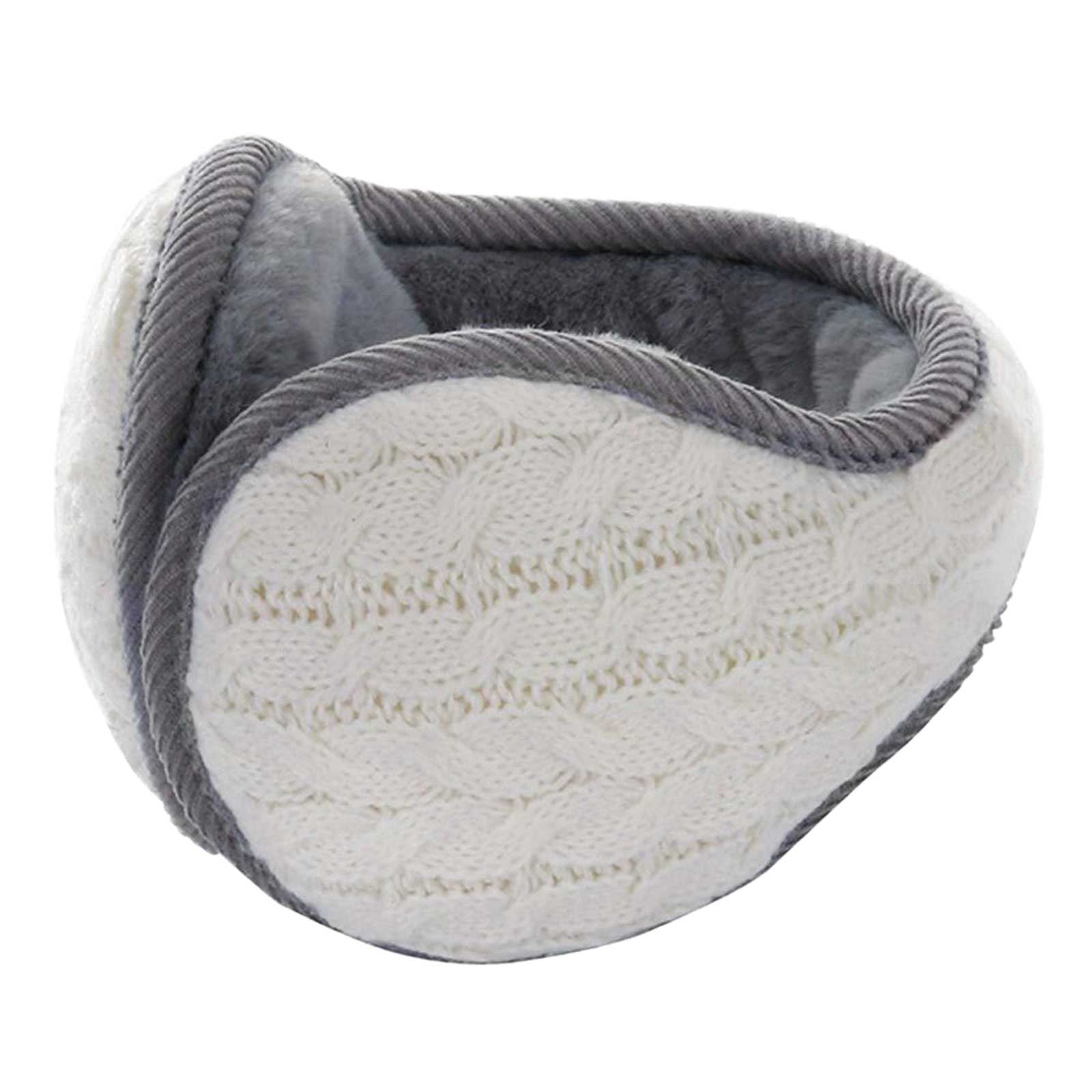 Lovskoo Women's Knit Winter Earmuffs Foldable Solid Color Polar Fleece ...