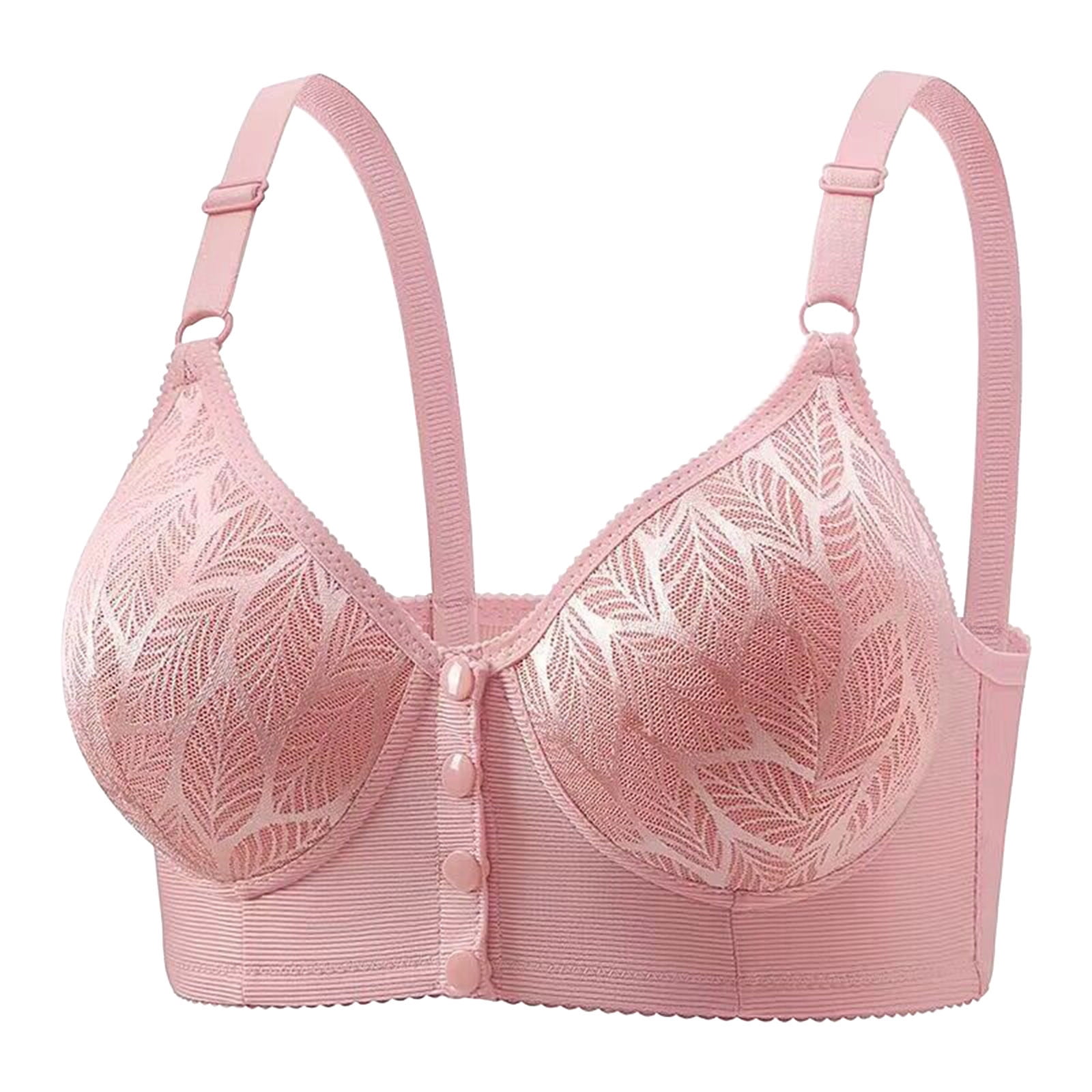 Lovzfmll Bras for Women, Plus Size Front Closure Wireless Bralette Bra ...