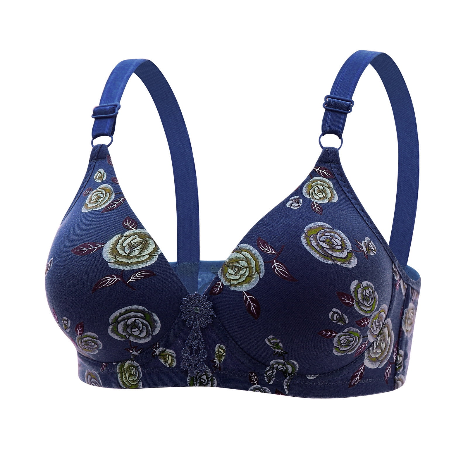Lovzfmll Bras for Women, Plus Size Wireless Push-Up Bralette Bra ...