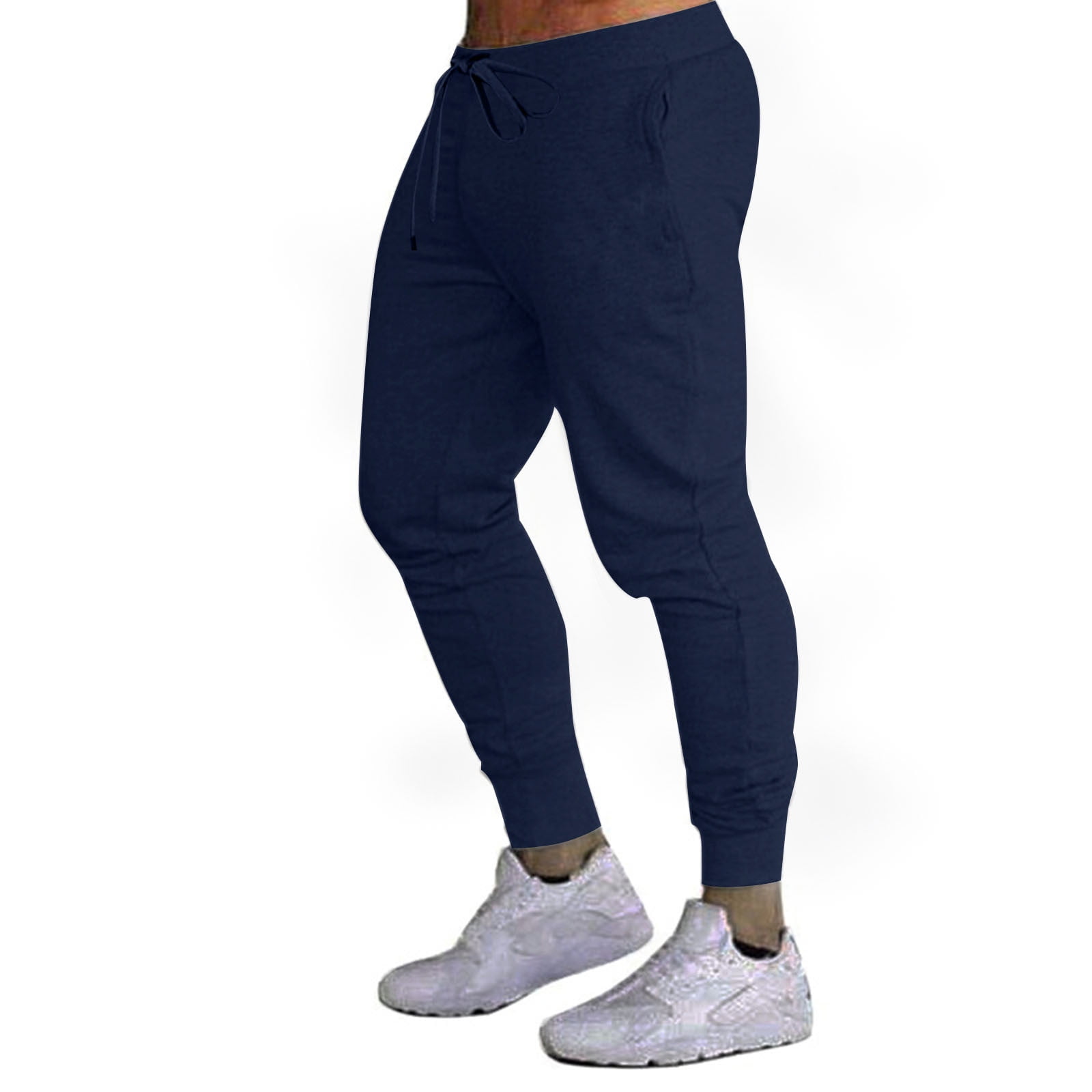 Lovzfmll Men's Joggers, Athletic Running Pants with Elastic Waist ...