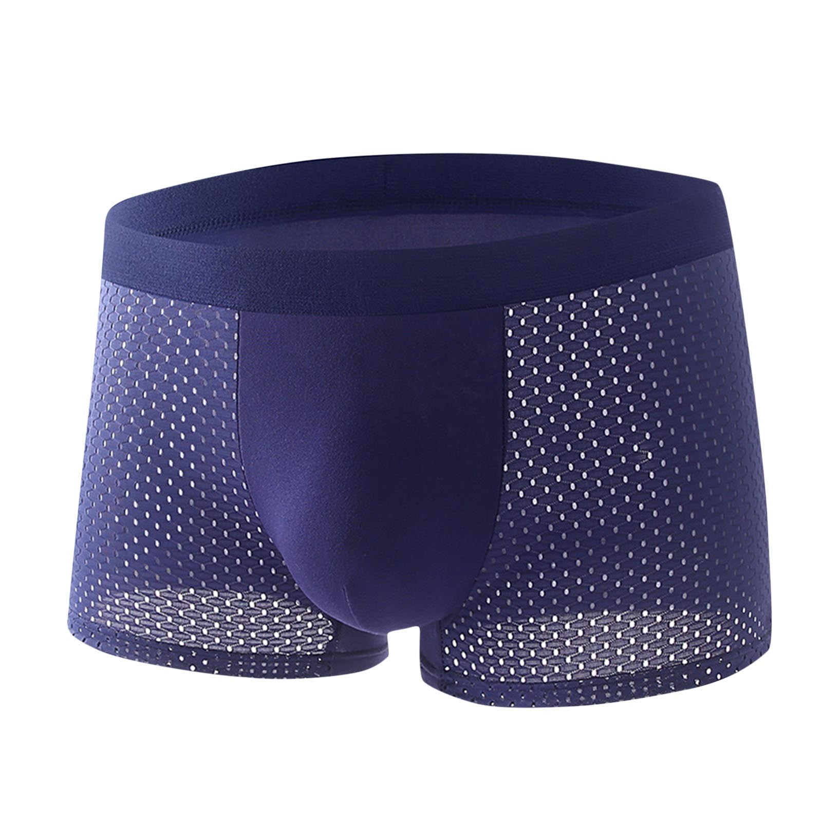 Lovzfmll Men's Underwear, Ice Silk Boxer Briefs, Breathable Mesh Boxer ...