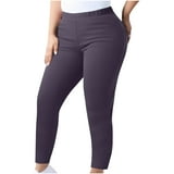 Lovzfmll Plus Size Yoga Pants for Women, High Waist Solid Color ...