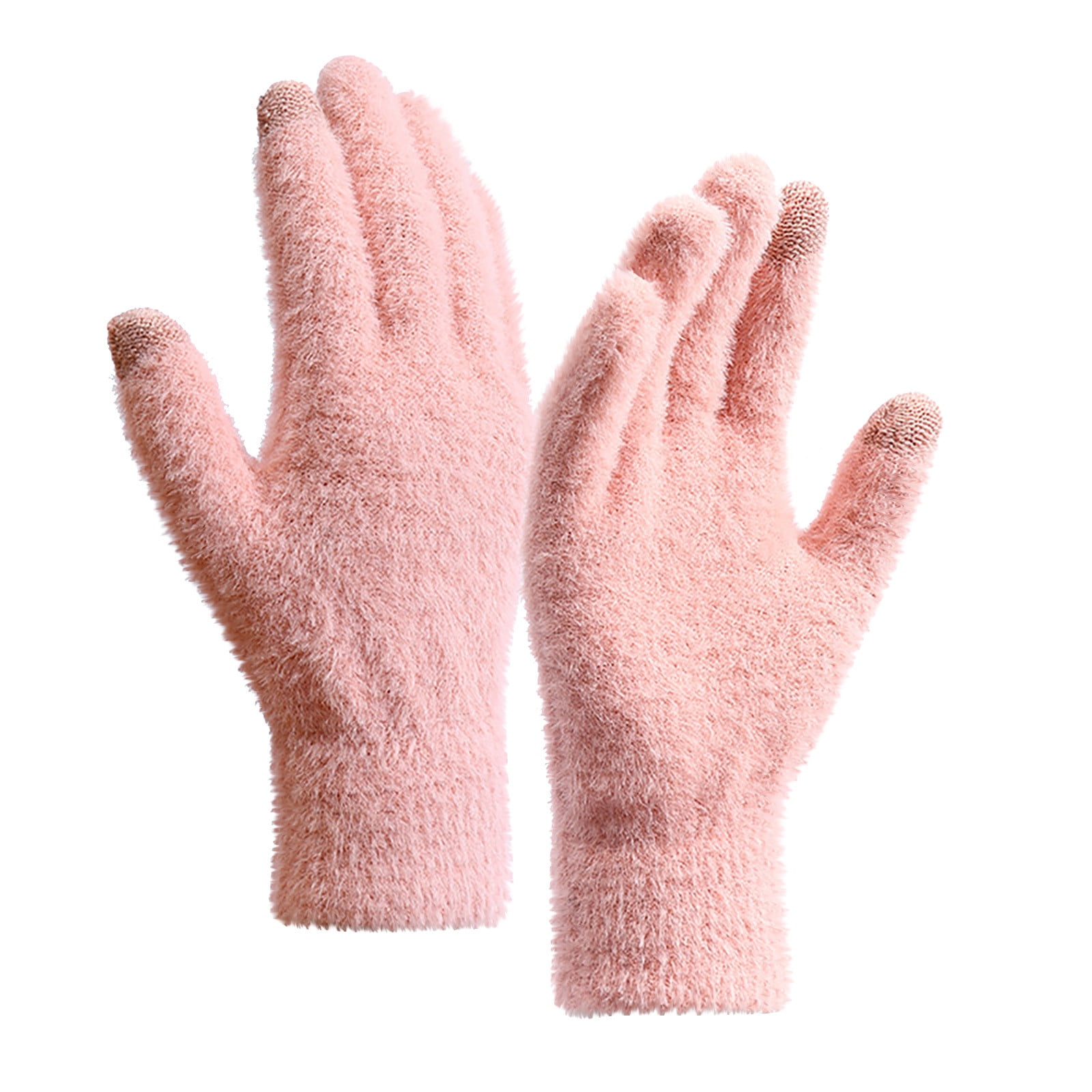 Lovzfmll Unisex Touchscreen Gloves, Winter Gloves with Plush Lining ...