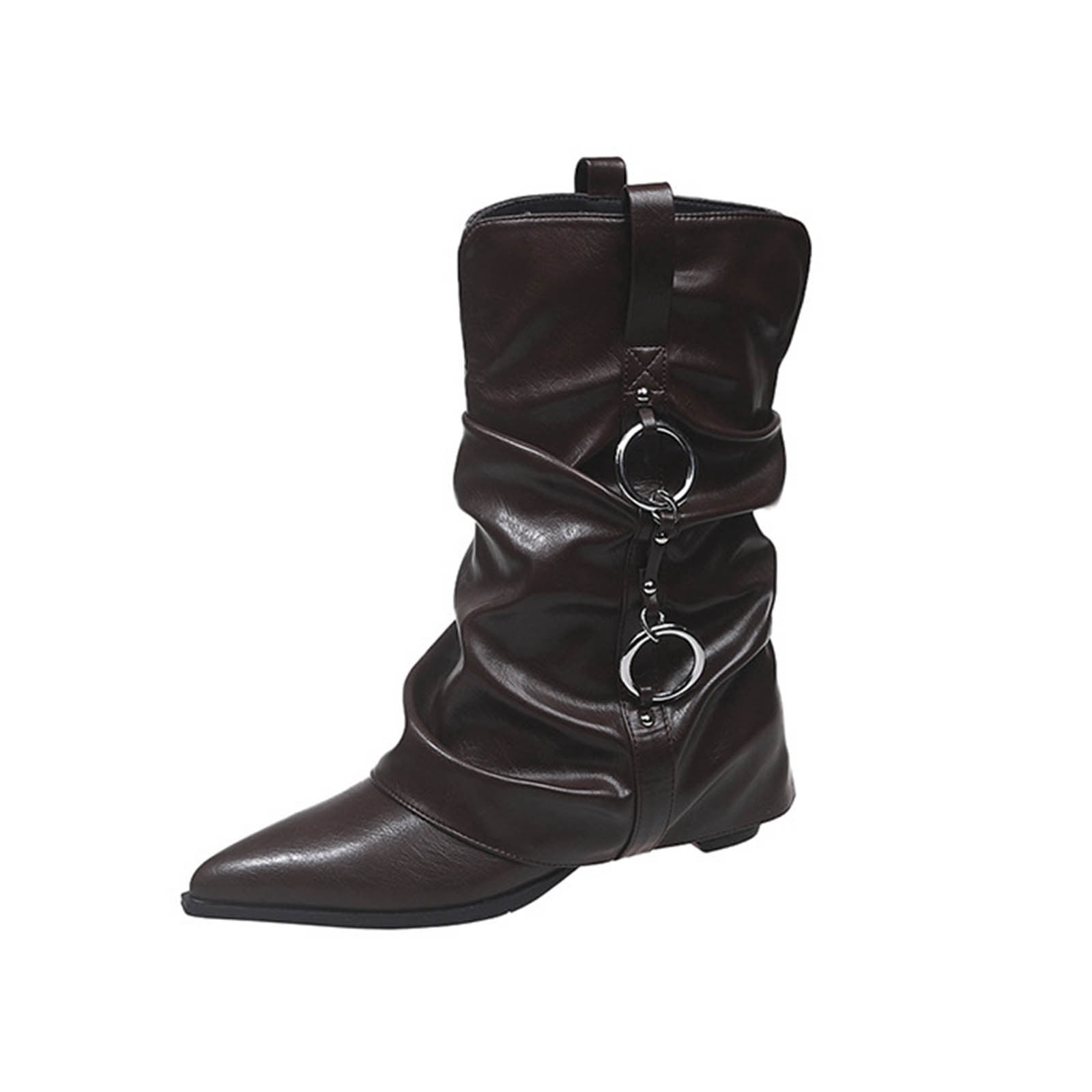 Lovzfmll Wide Calf Boots for Women, Pointed Toe Knee High High Heel ...
