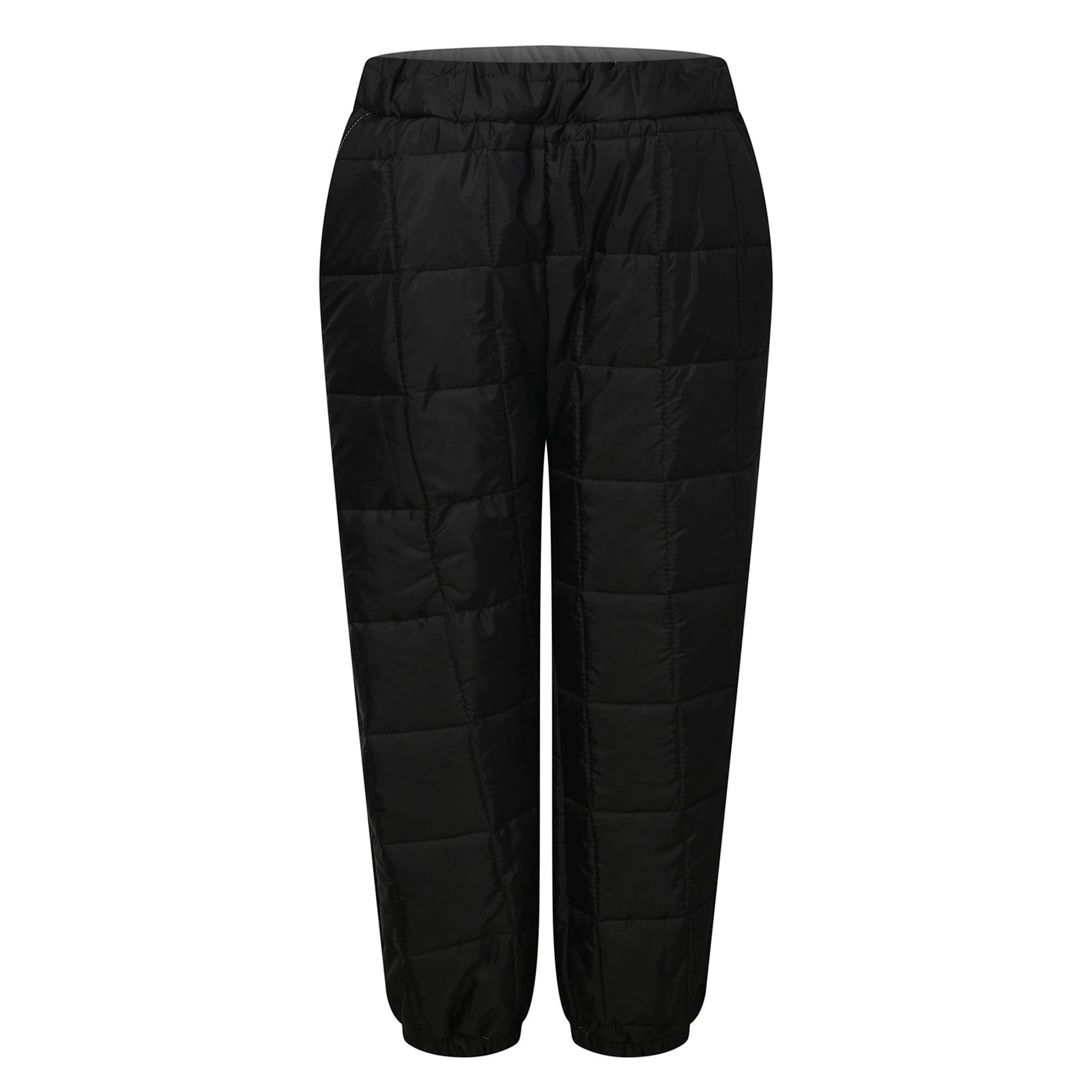 Lovzfmll Women's Winter Pants, Plus Size Fleece Lined Ankle Length ...