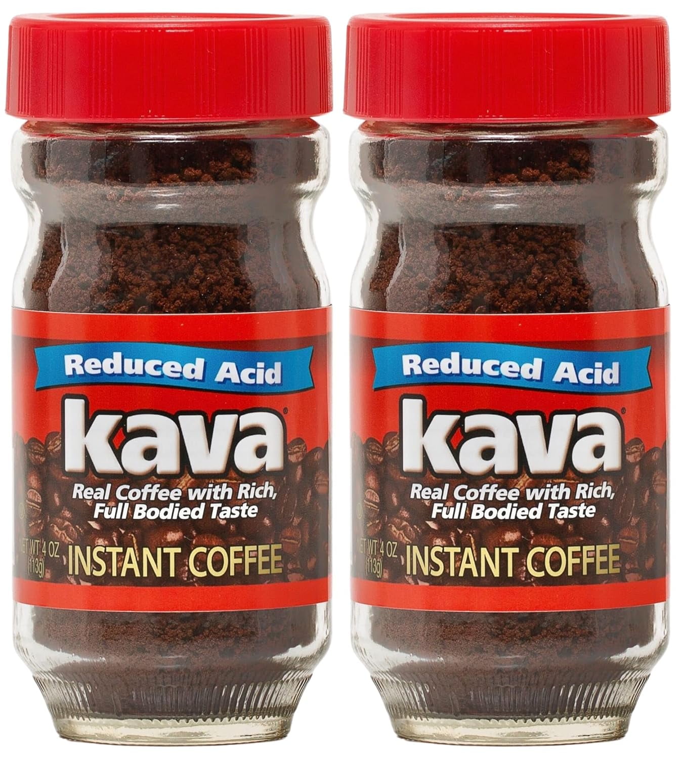 Low Acid Coffee Coffee Kosher Certified Medium Roast Glass Jar, 4 nce ...