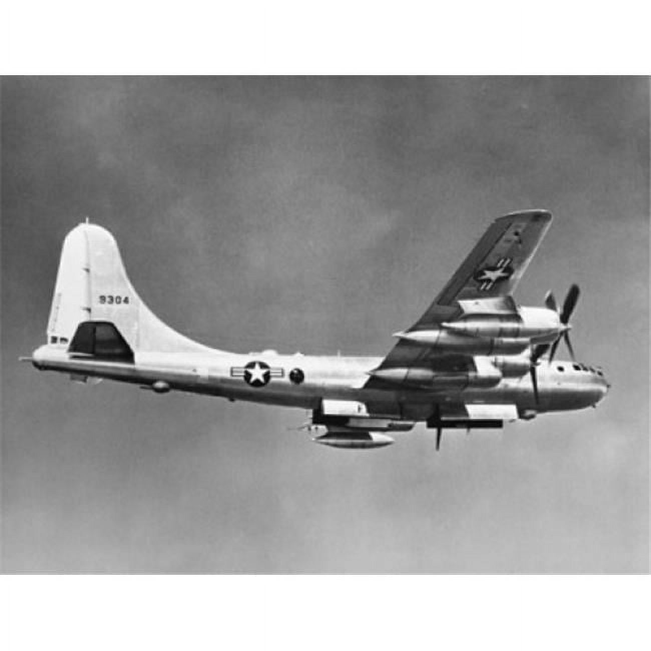 Low Angle View of a Bomber Plane in Flight B-50D Superfortress US Air ...