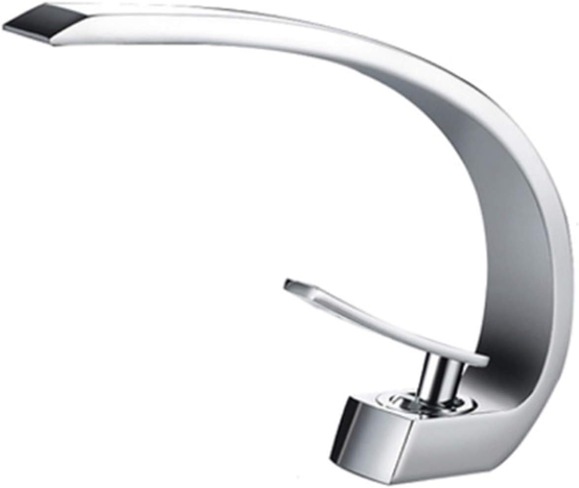 Low Arc Modern Faucet, Brass Ceramic Valve Vanity Sink Faucet, Single ...
