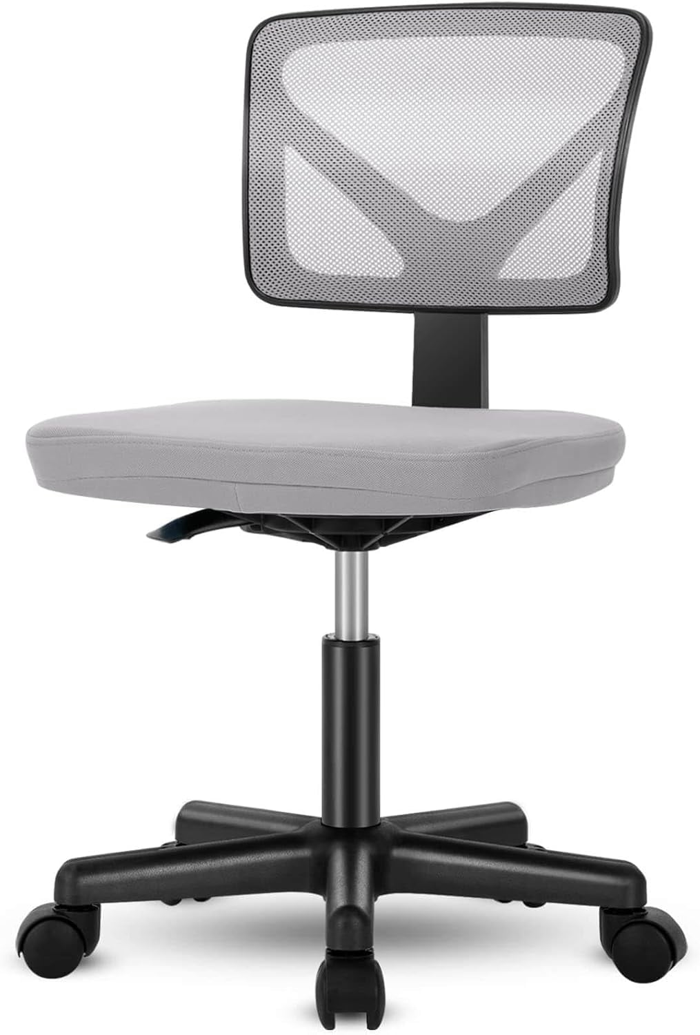 Low-Back Mesh Armless Office Chair,Swivel Rolling Computer Chair No ...