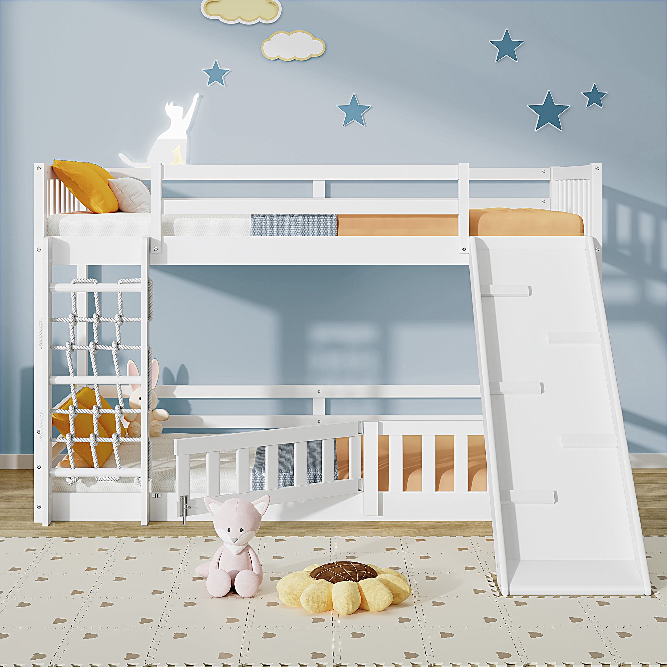 Kids Low Bunk Beds Shasha Low Bunk Bed Frame | Dunelm