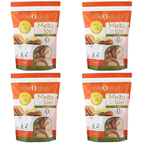 Carbolicious Melba Toast, Keto Friendly, Low-Carb, 4 Pack, 4 oz Each ...
