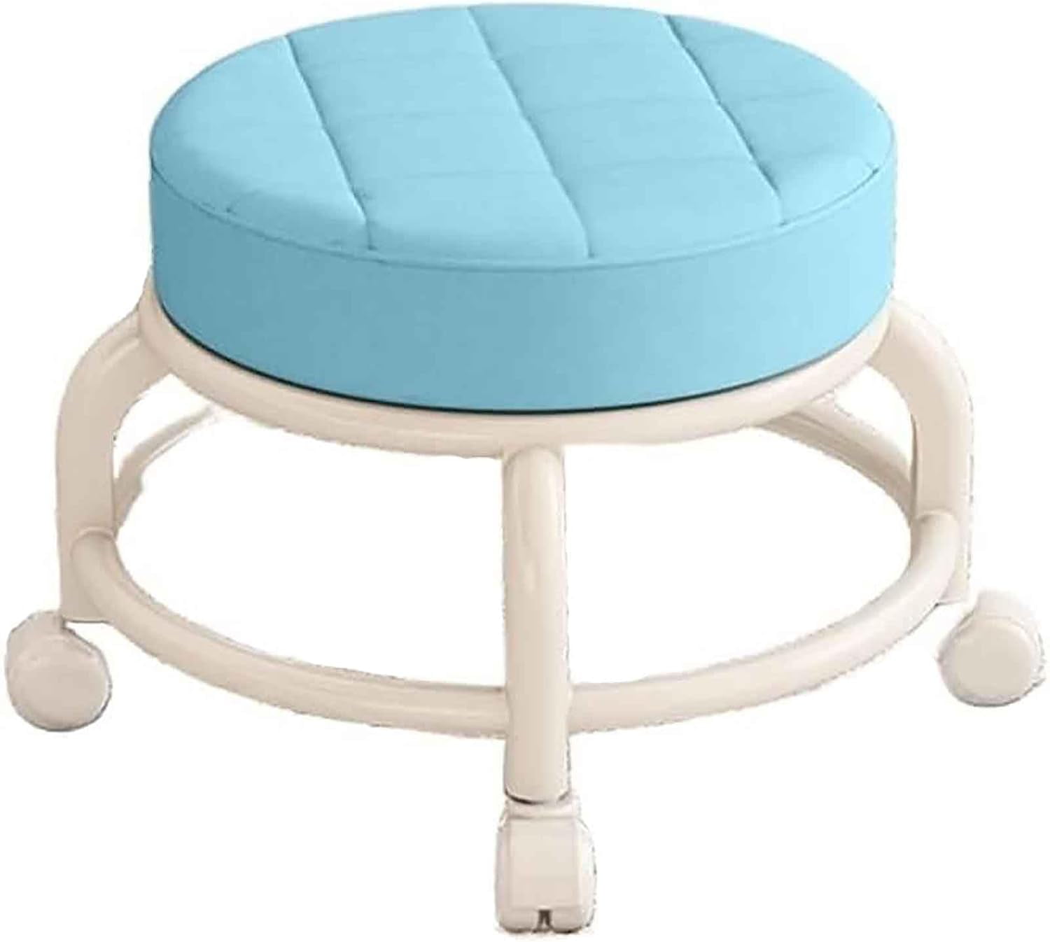 Low Castor Stool, Garage Caster Seat, PU Leather Caster Stool, Caster ...