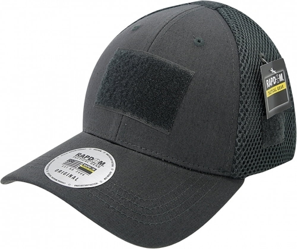 Low Crown Mesh Tactical Caps, Charcoal - Walmart.com