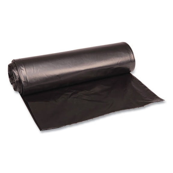 Low Density Repro Can Liners, 45 Gal, 1 Mil, 40" X 48", Black, 10 Bags ...