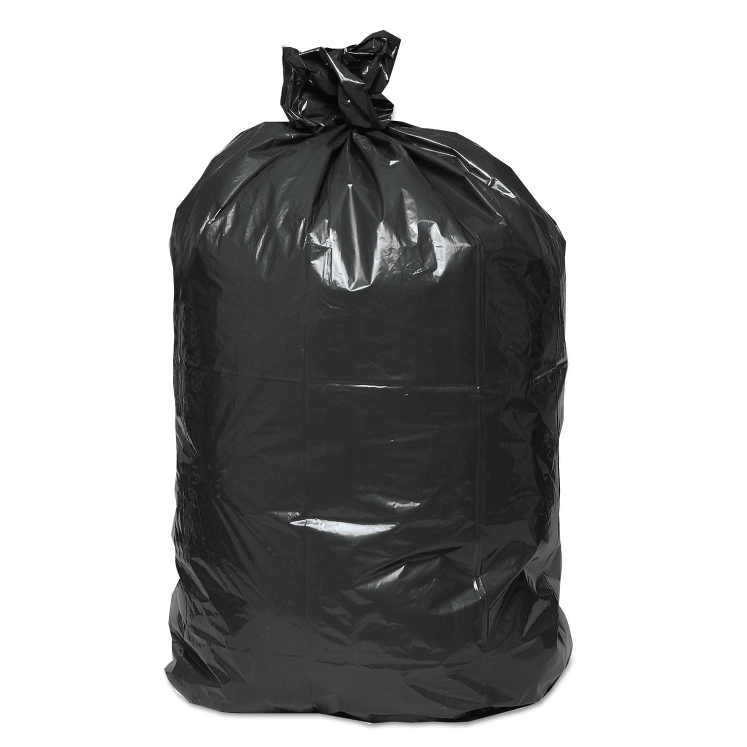 Low Density Repro Can Liners, 45 Gal, 1 Mil, 40" X 48", Black, 10 Bags ...