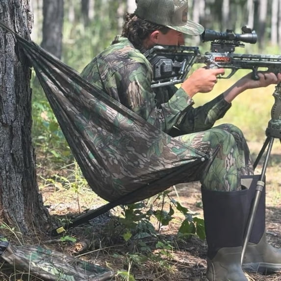 Low Down Hunting Seat – Portable Folding Tree Seat | 330lb Capacity ...