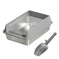 Low Entry Stainless Steel Cats Litter Box Half Enclosed Structure Air ...