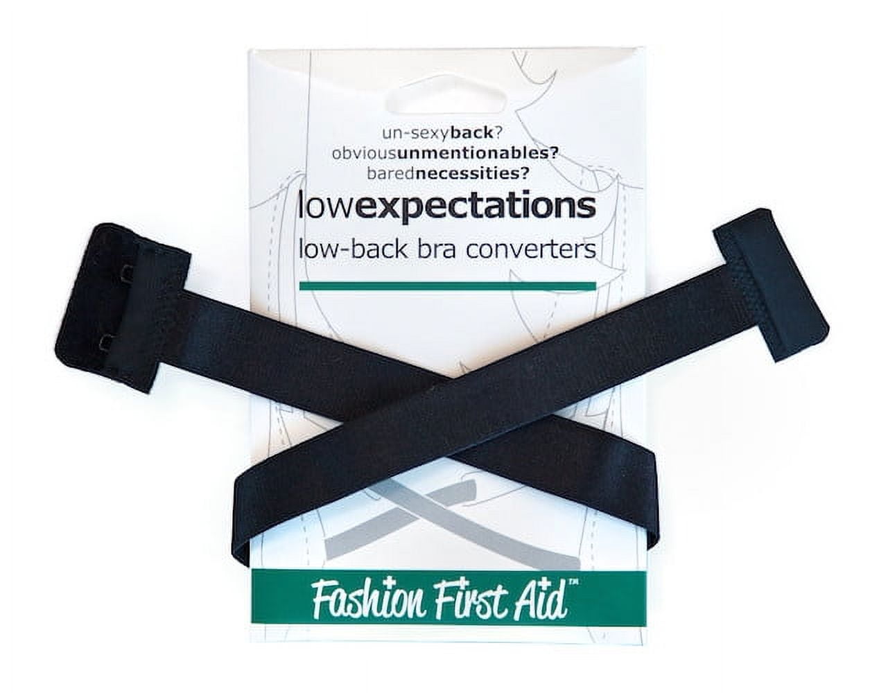 Low Expectations: Low Back Bra Converter, black - Walmart.com