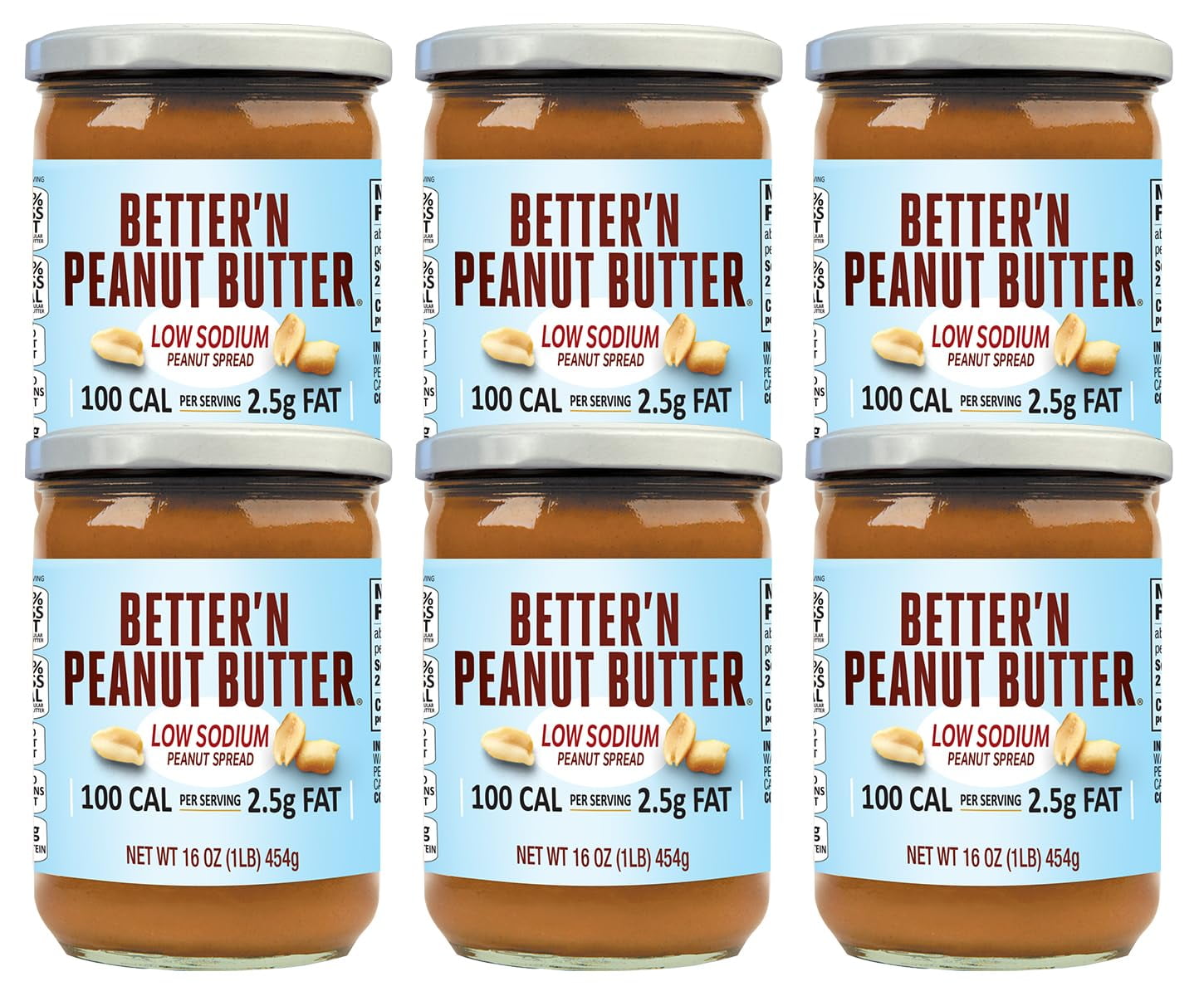 Low Fat and Low-Sodium Peanut Butter Spread by Better’n Peanut Butter ...