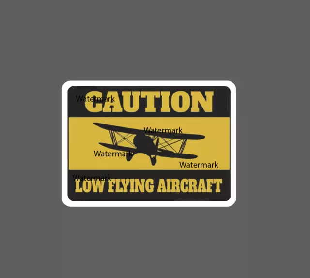 Low Flying Aircraft Sticker Waterproof Sticker Phone Decal Water Bottle ...